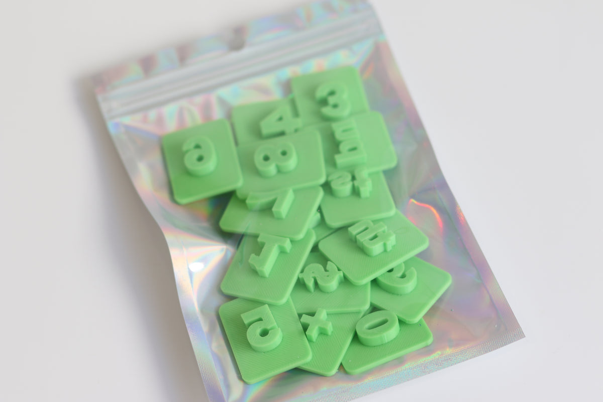 Number Set 3D Printed Stamps (16mm tall numbers) – Design at 409