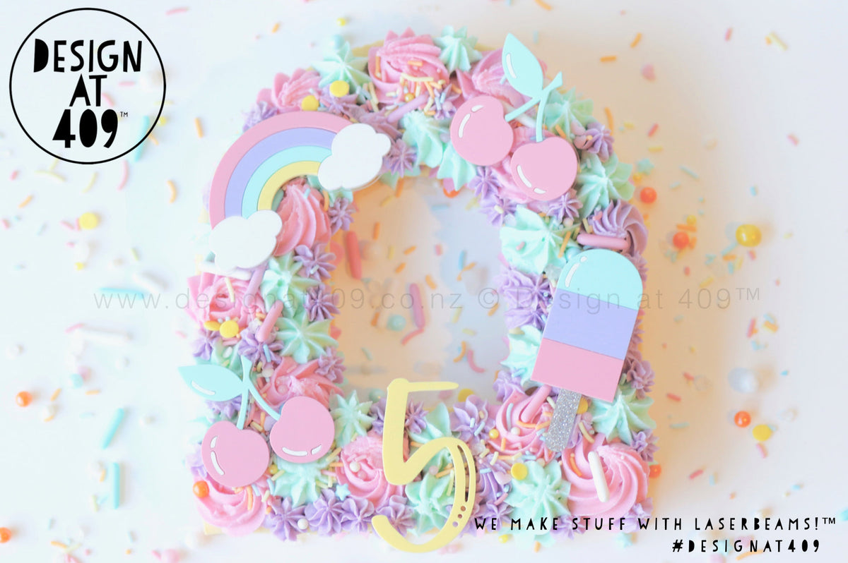 Acrylic 5" Shaped Template (Heart, Scallop, Wave, Arch etc) – Design at 409