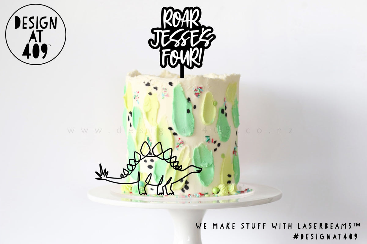 Custom Layered Cake Name Topper (options available) – Design at 409